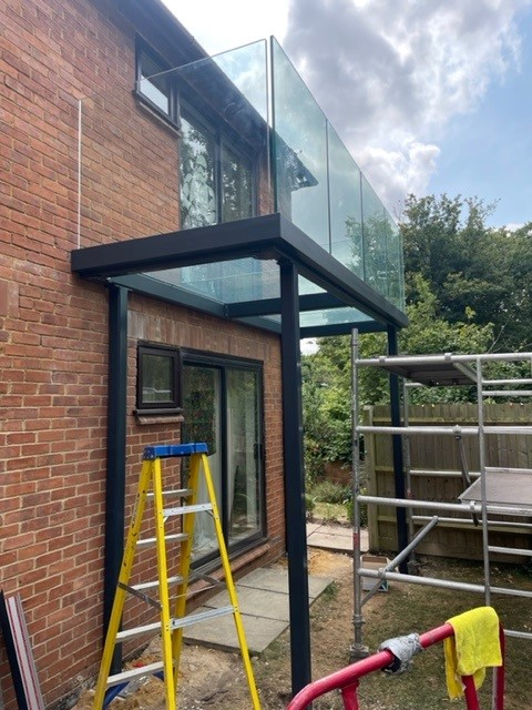 Stainless Steel Frame Balcony with Glass Floor - Betterview Balconies ...