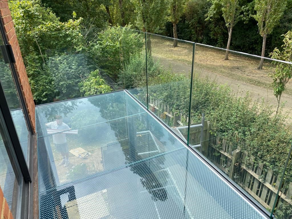 Stainless Steel Frame Balcony with Glass Floor - Betterview Balconies ...